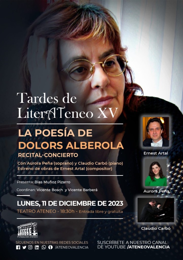 Recital poético musical – CLAUDIO CARBÓ, pianista